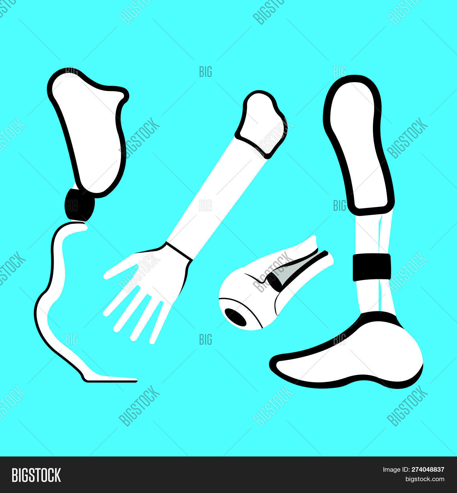 Set Prosthesis Logo Vector & Photo (Free Trial) | Bigstock