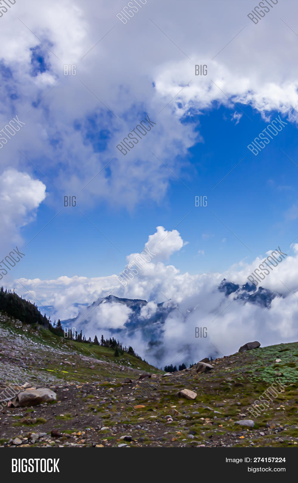 Tall Distant Mountain Image & Photo (Free Trial) | Bigstock