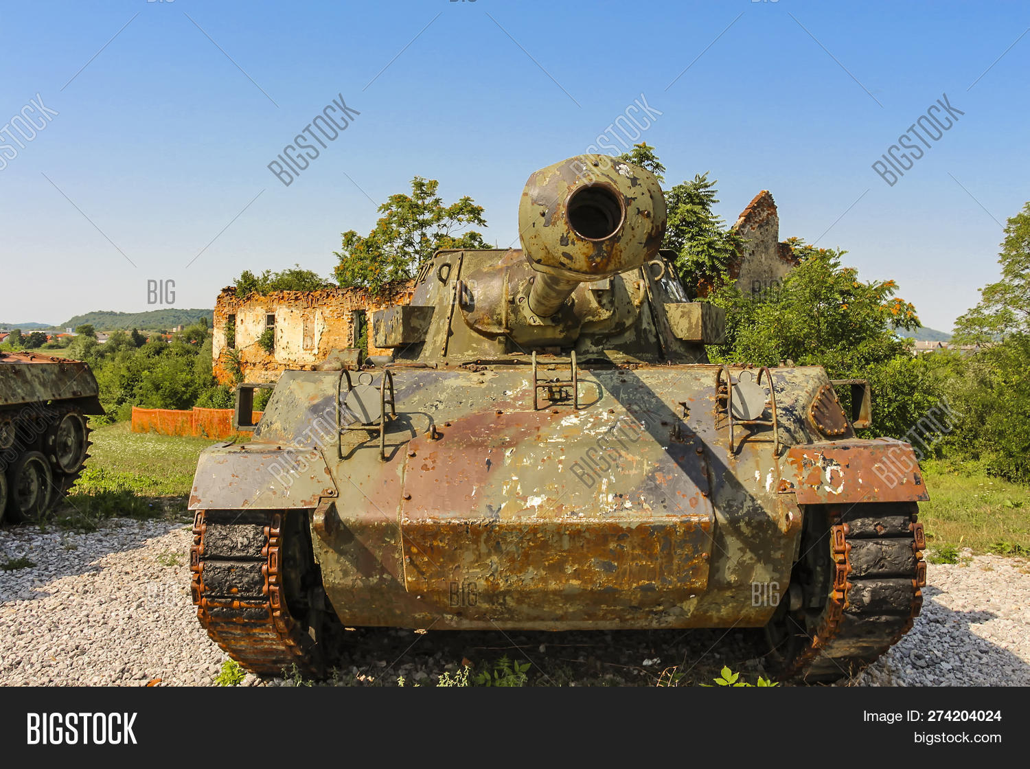 Tank Front View Museum Image & Photo (Free Trial) | Bigstock