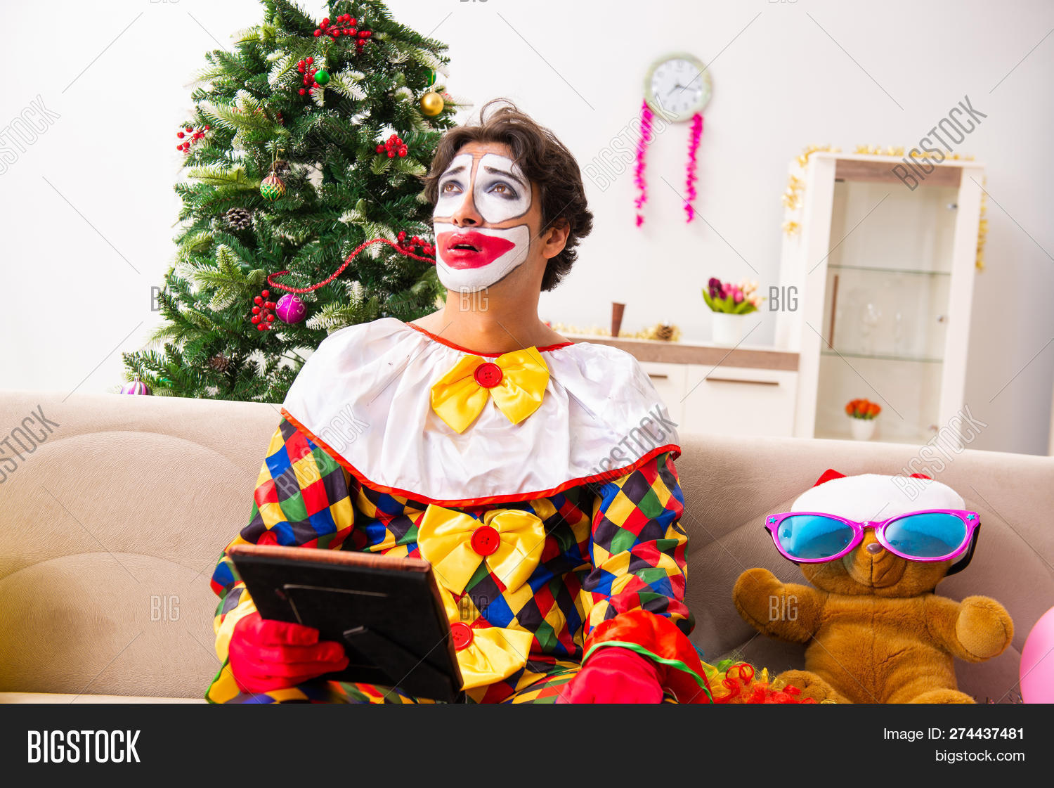 Funny Clown Christmas Image & Photo (Free Trial) | Bigstock