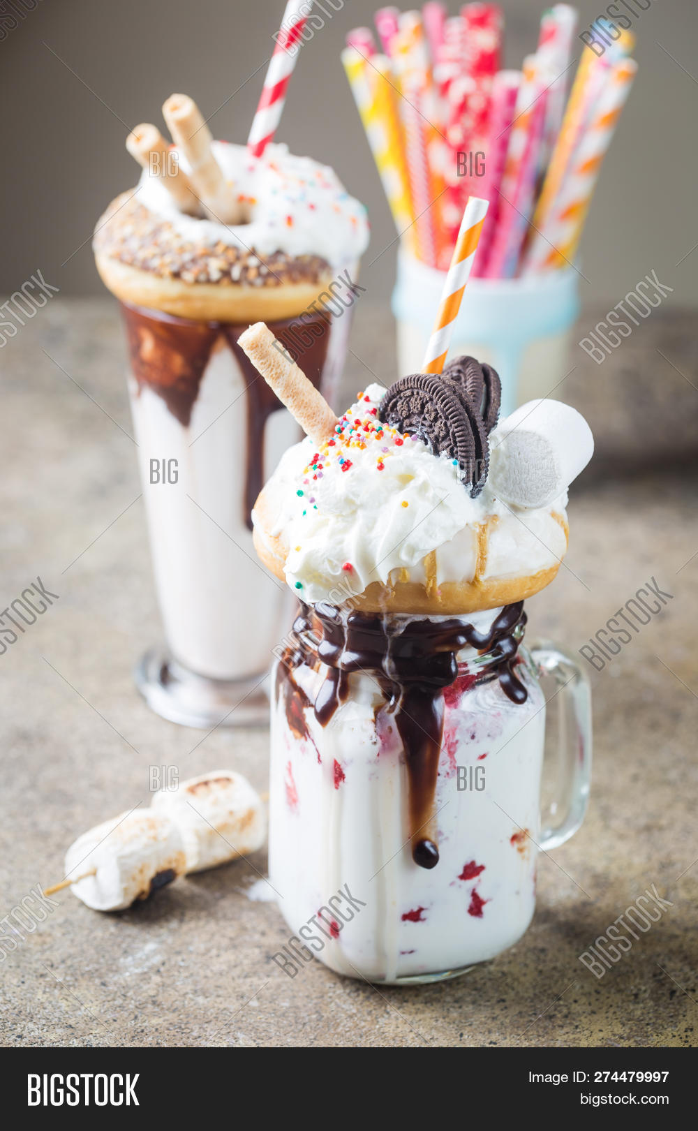 Milk Monster Shakes Image & Photo (Free Trial) | Bigstock