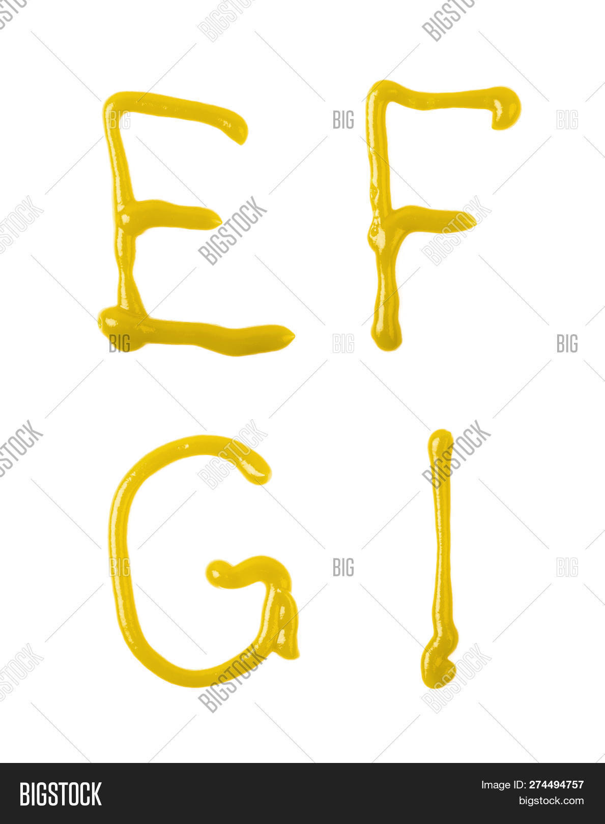 Set Few Letters, E, F Image & Photo (Free Trial) | Bigstock