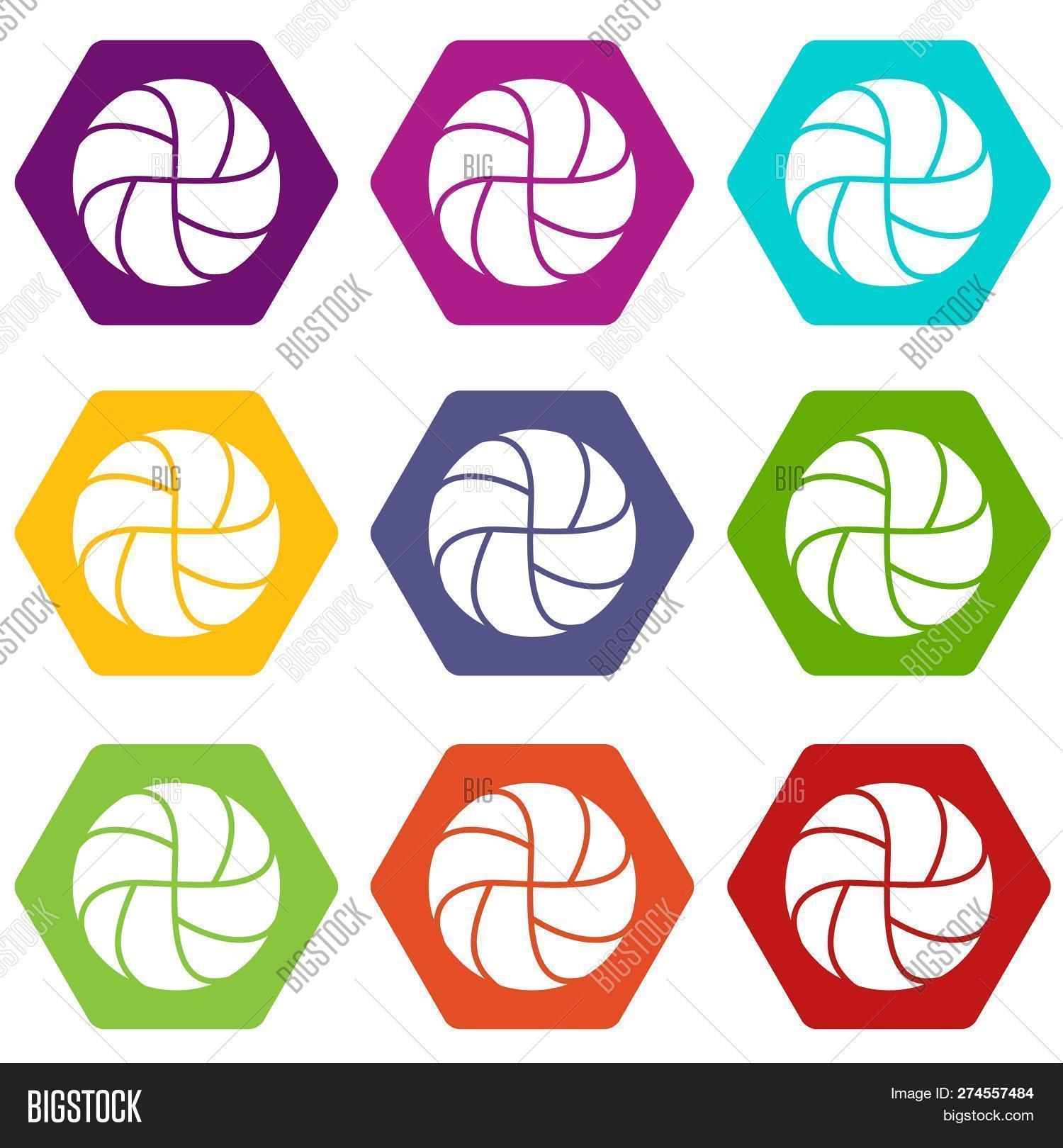 Handball Icons 9 Set Image & Photo (Free Trial) | Bigstock
