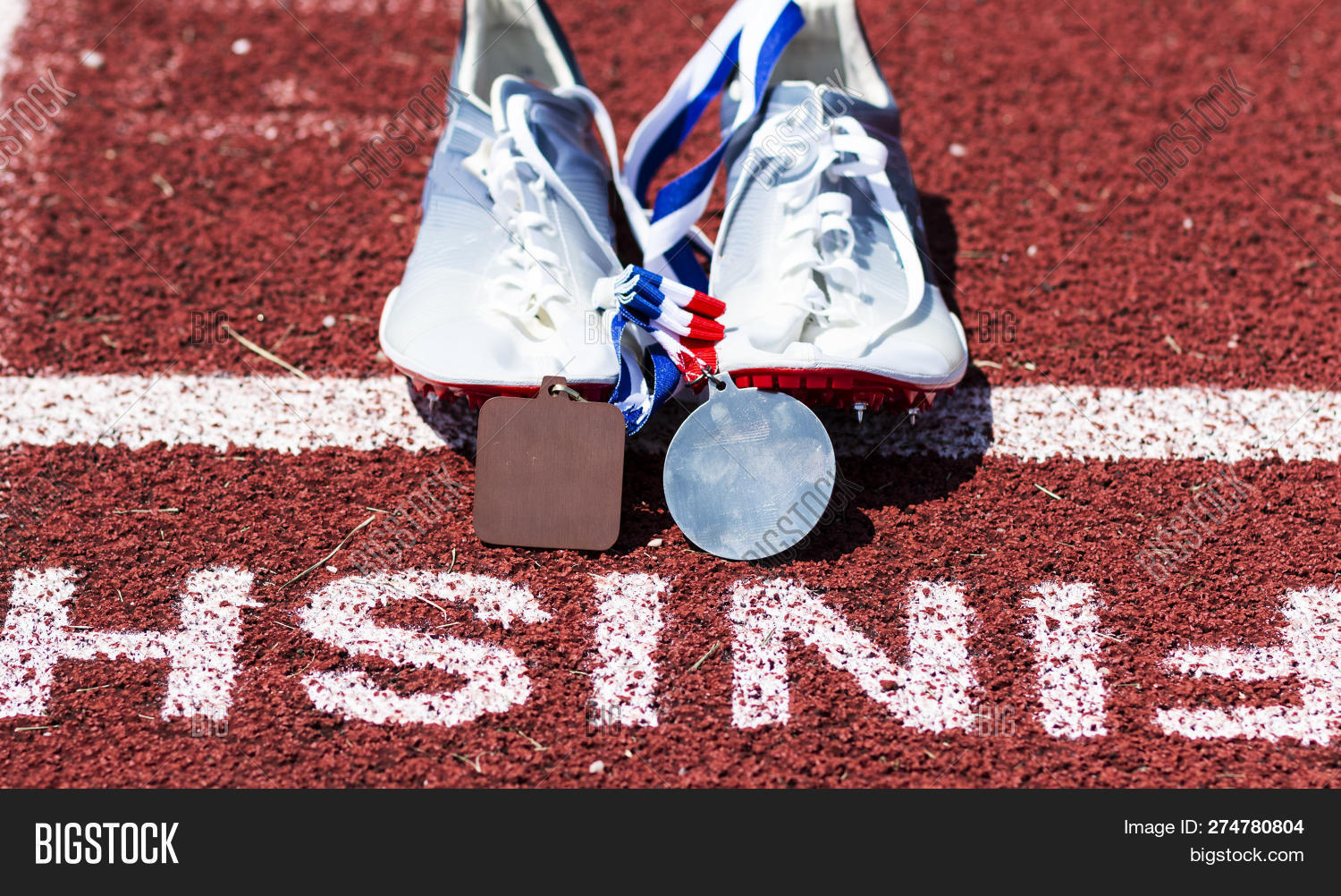 Pair Runners Spikes Image & Photo (Free Trial) | Bigstock
