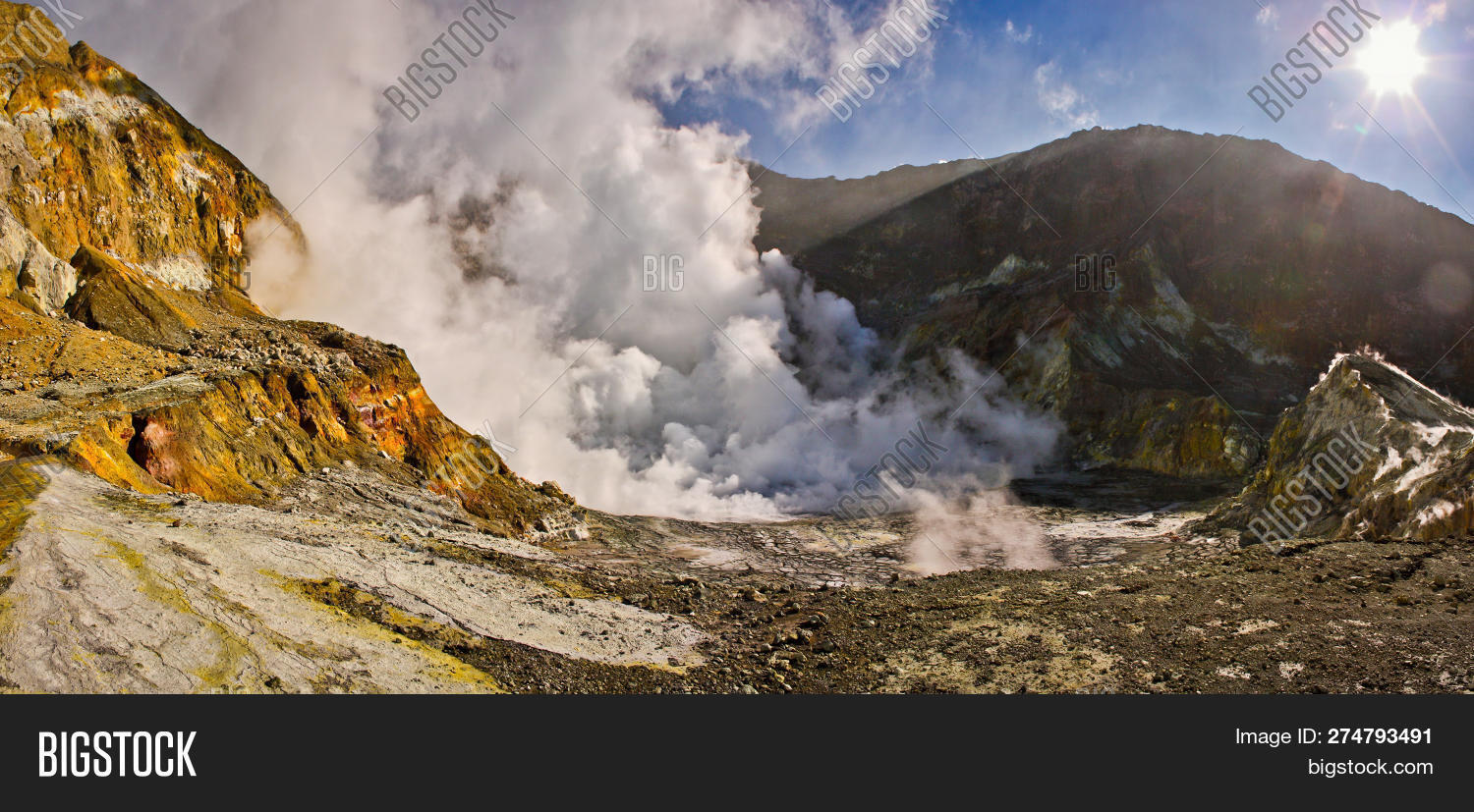 Fumaroles Smoke White Image & Photo (Free Trial) | Bigstock