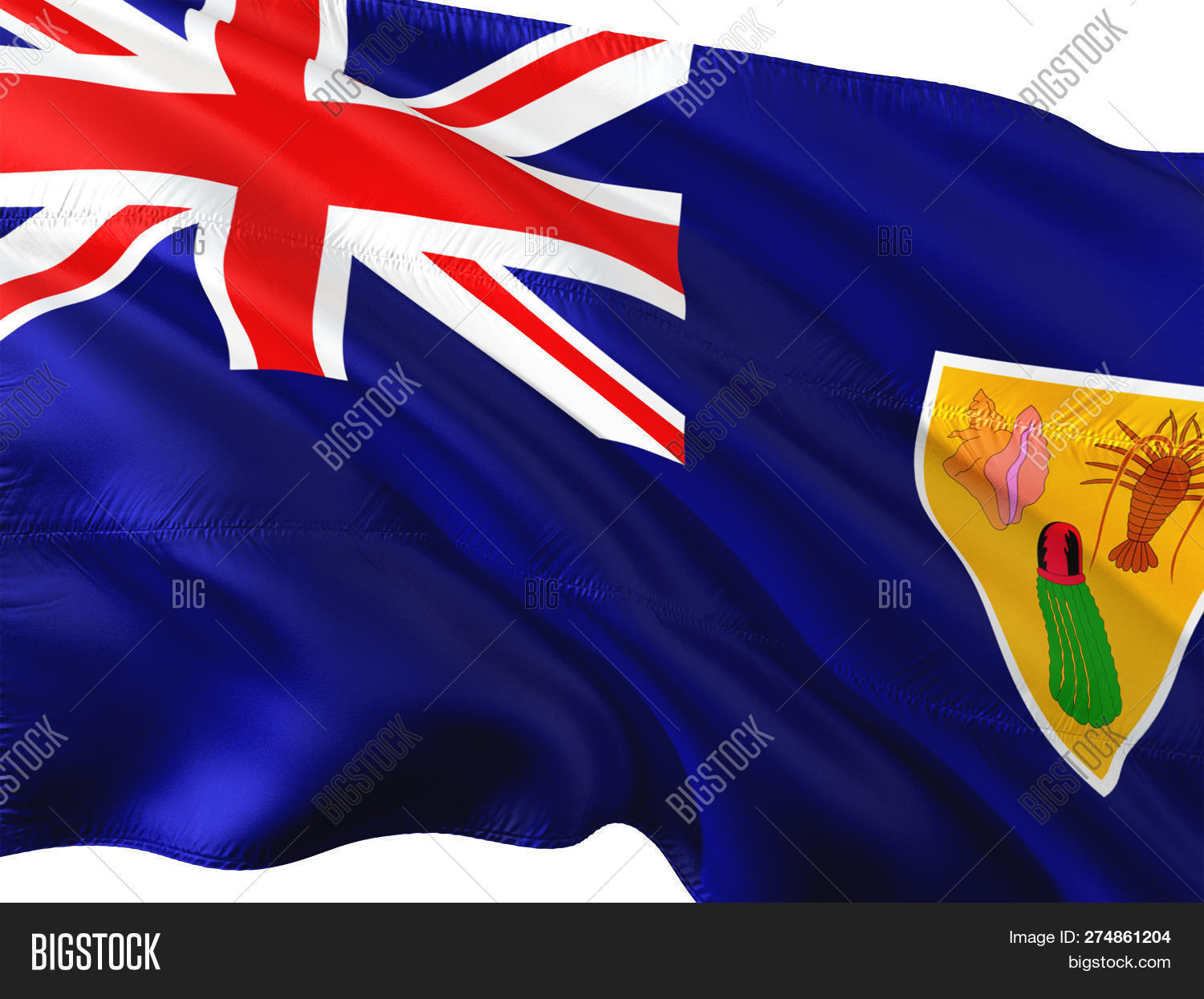Flag Turks Caicos Image & Photo (Free Trial) | Bigstock