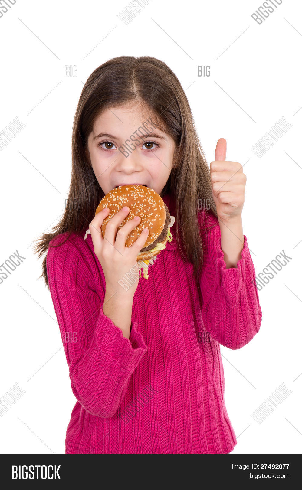 Little Girl Eating Image & Photo (Free Trial) | Bigstock