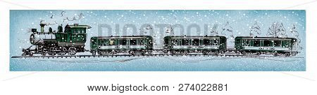 Old Green Steam Train Image & Photo (Free Trial) | Bigstock