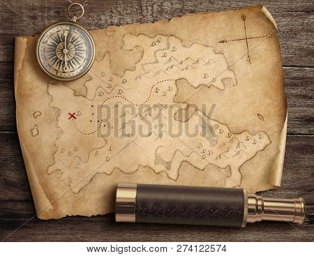 Old Torn Treasure Map Image & Photo (Free Trial) | Bigstock