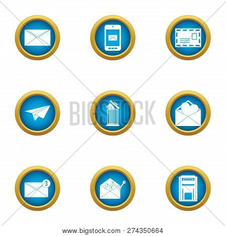 Submit Icons Set. Flat Image & Photo (Free Trial) | Bigstock