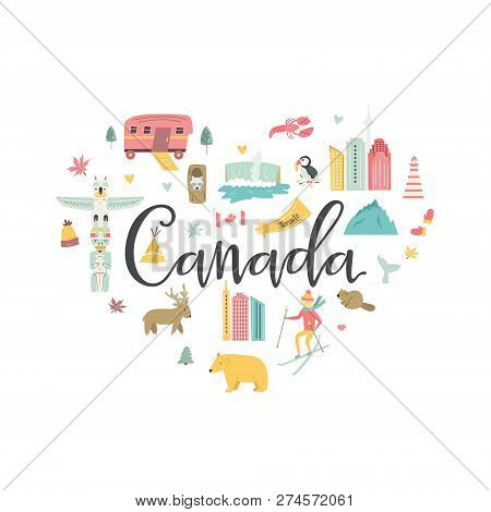 Canada Cartoon Vector Vector & Photo (Free Trial) | Bigstock