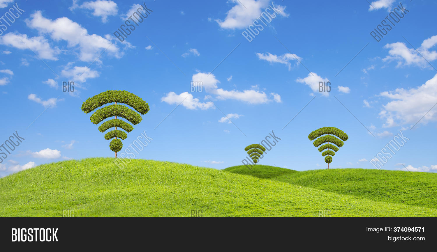 3d Rendering Tree Wifi Image & Photo (Free Trial) | Bigstock