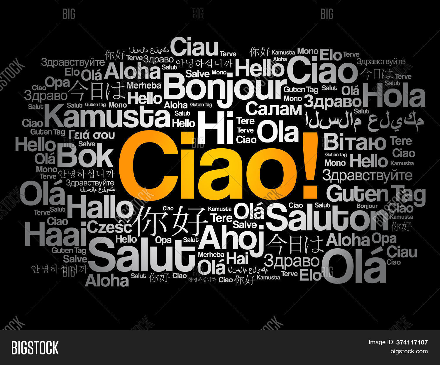 Ciao (hello Greeting Image & Photo (Free Trial) | Bigstock