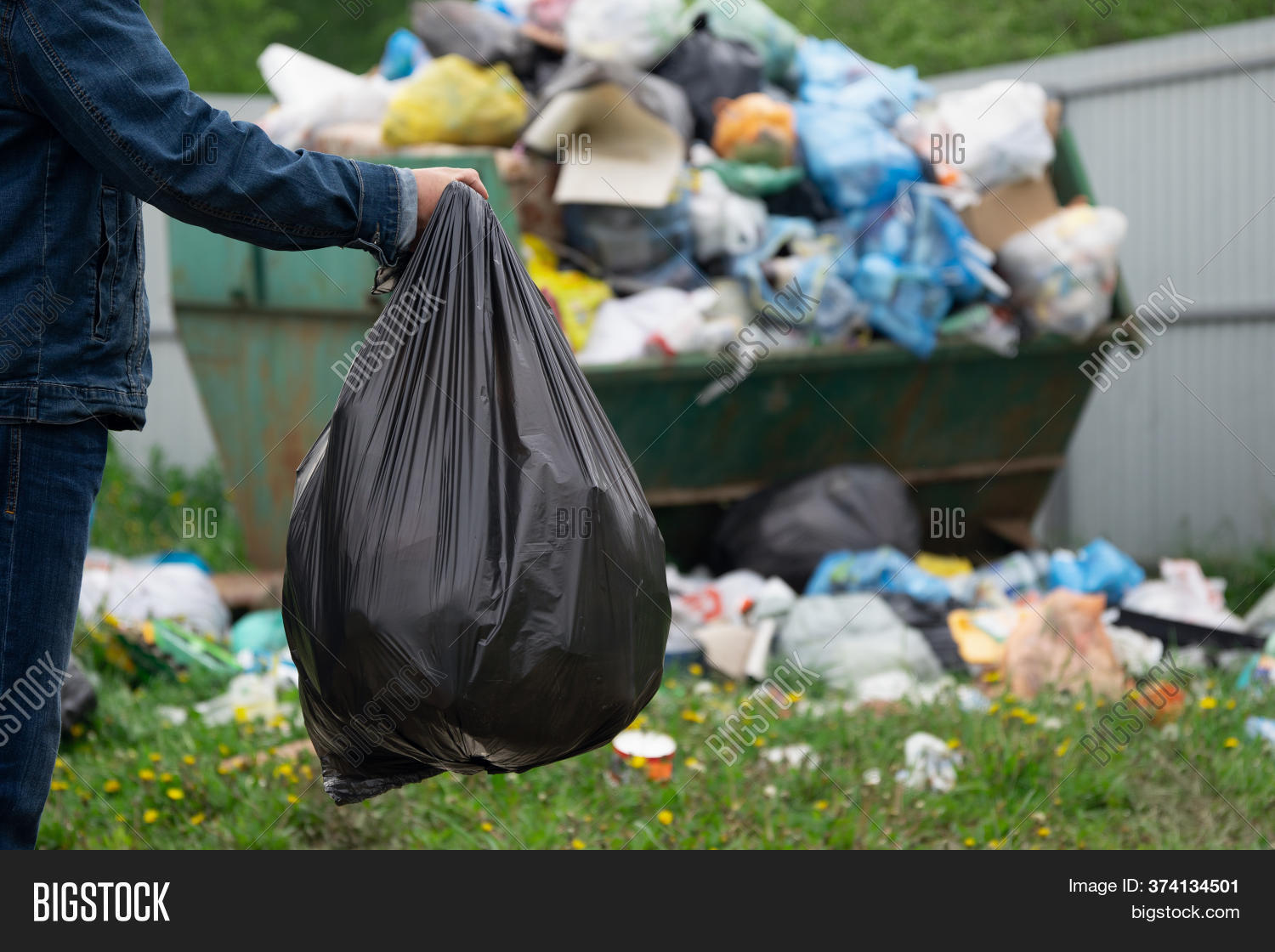 Man Holds Full Garbage Image & Photo (Free Trial) | Bigstock