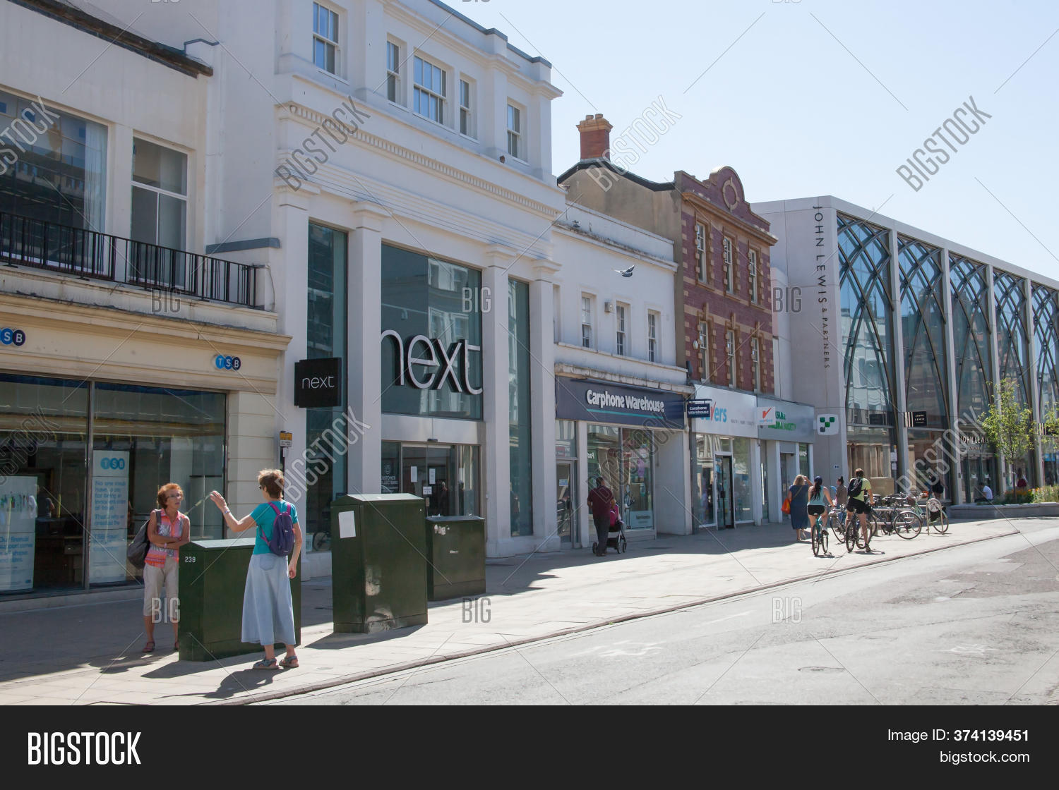 Shops On High Street Image & Photo (Free Trial) | Bigstock