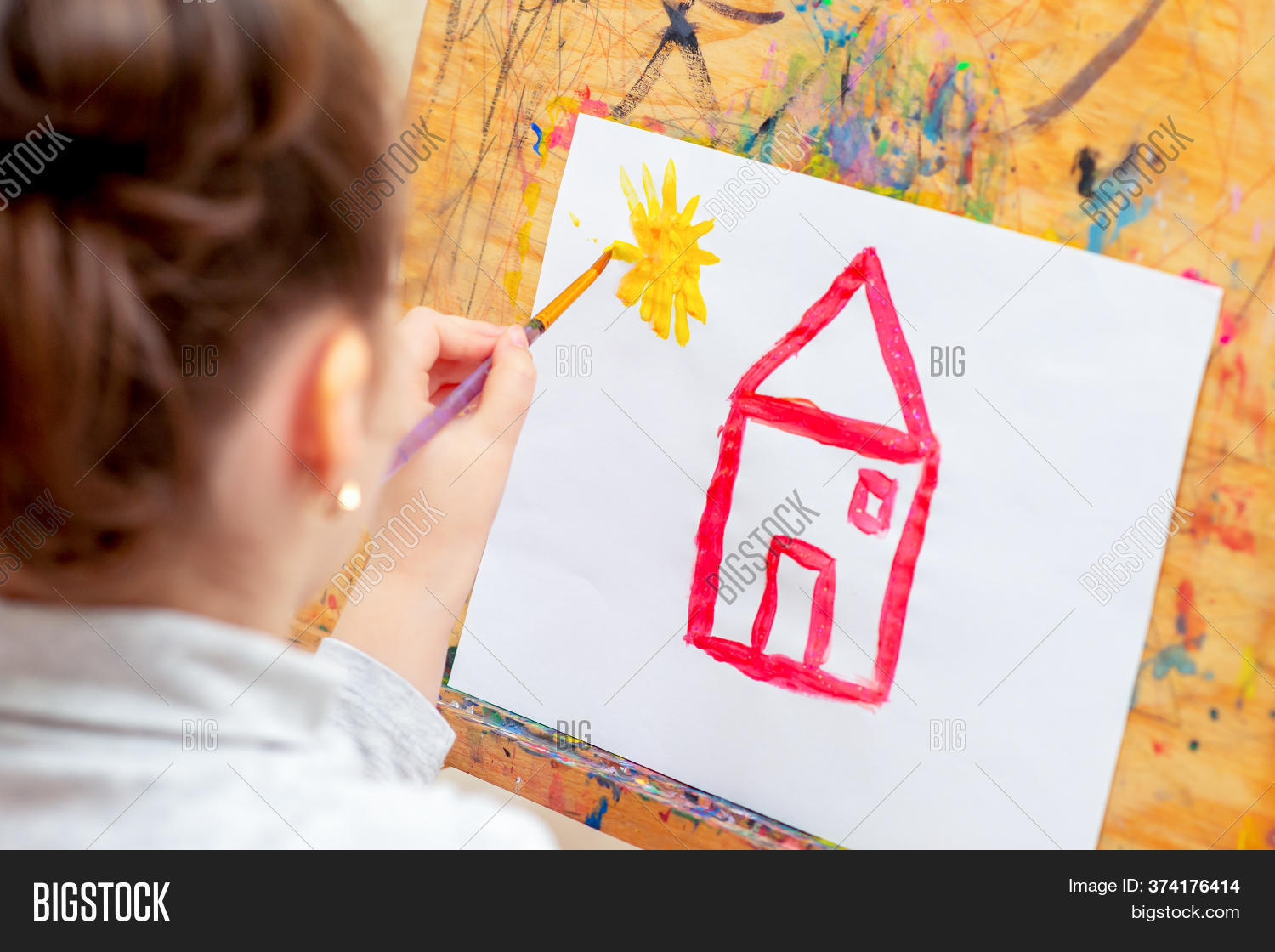 Child Drawing House Image & Photo (Free Trial) | Bigstock