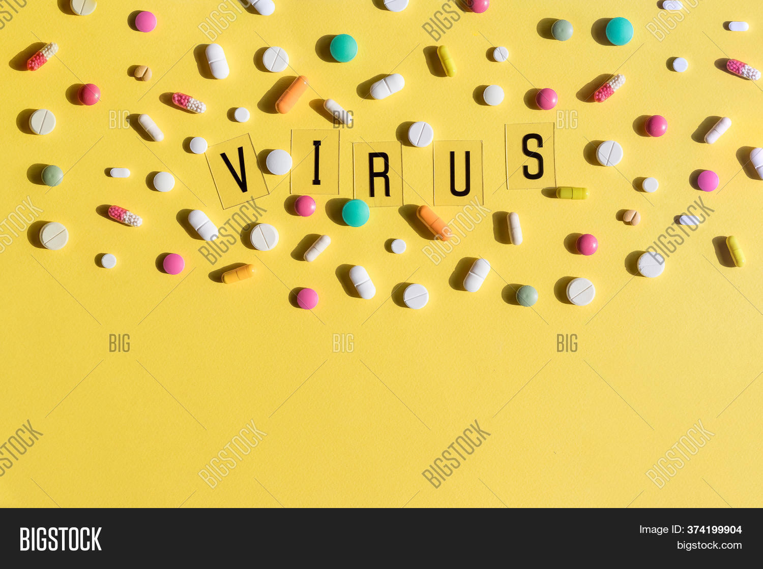Virus Text. Colorful Image & Photo (Free Trial) | Bigstock
