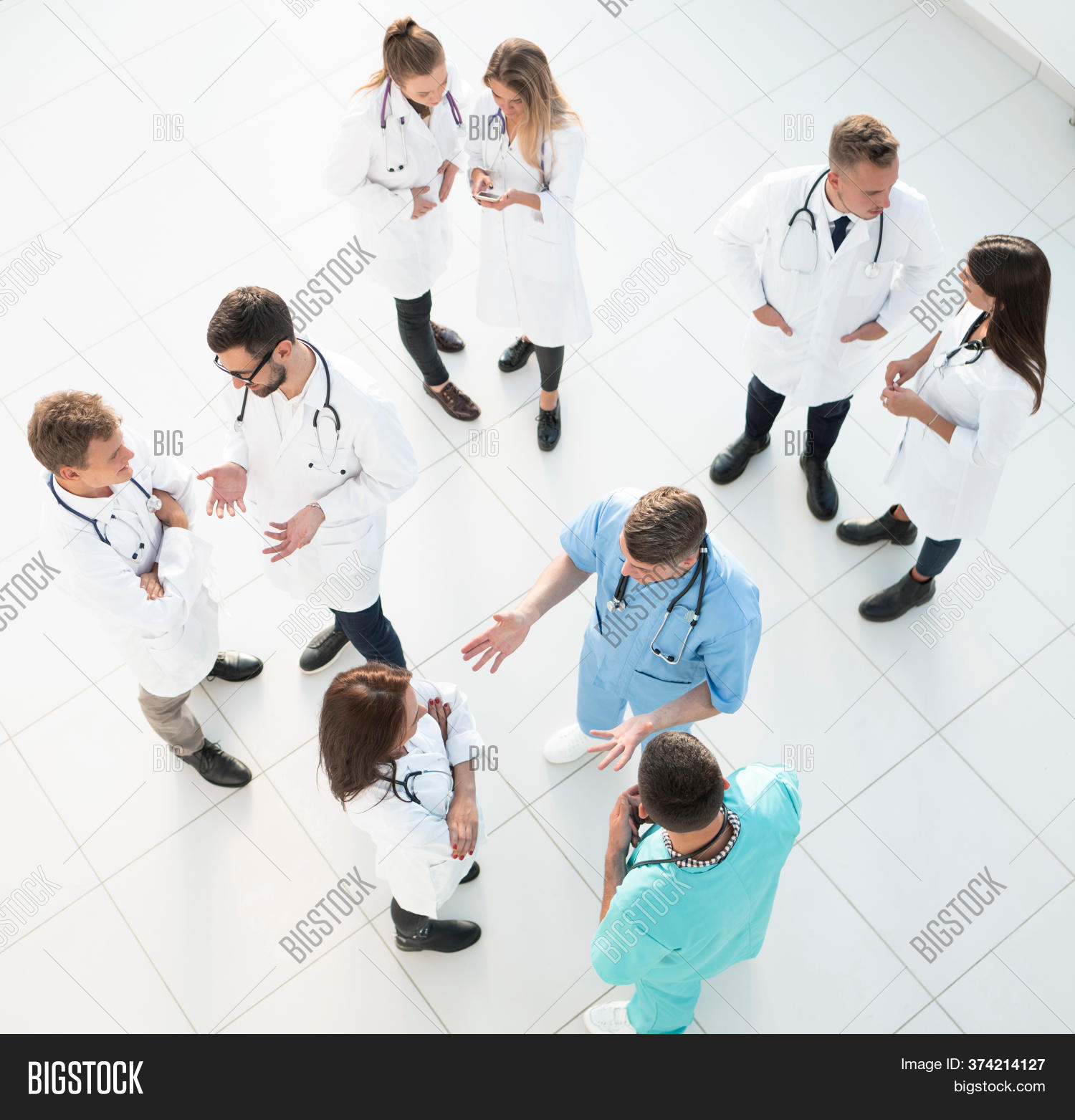 Top View. Team Medical Image & Photo (Free Trial) | Bigstock
