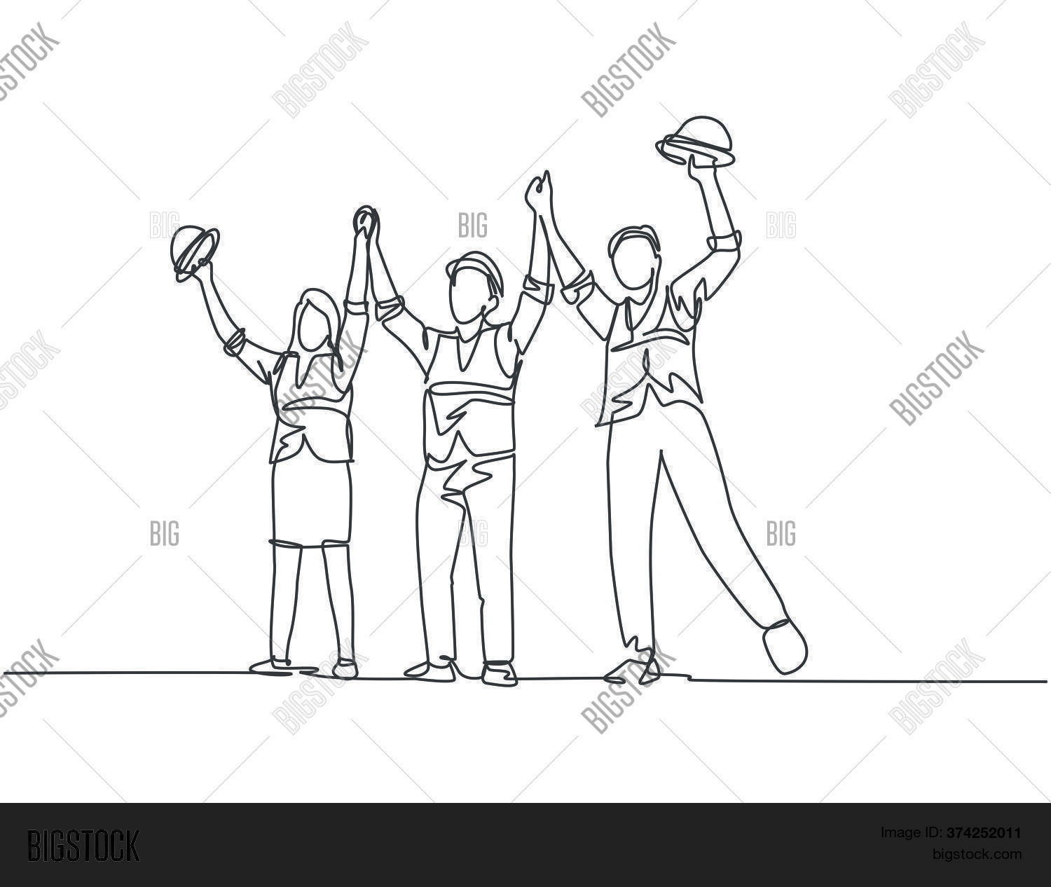 One Line Drawing Vector & Photo (Free Trial) | Bigstock