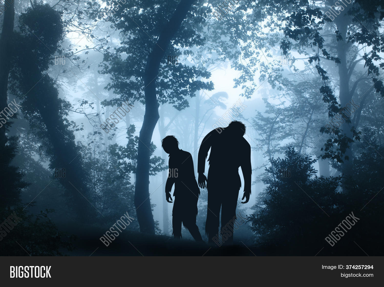 Two Zombies Mysterious Image & Photo (Free Trial) | Bigstock