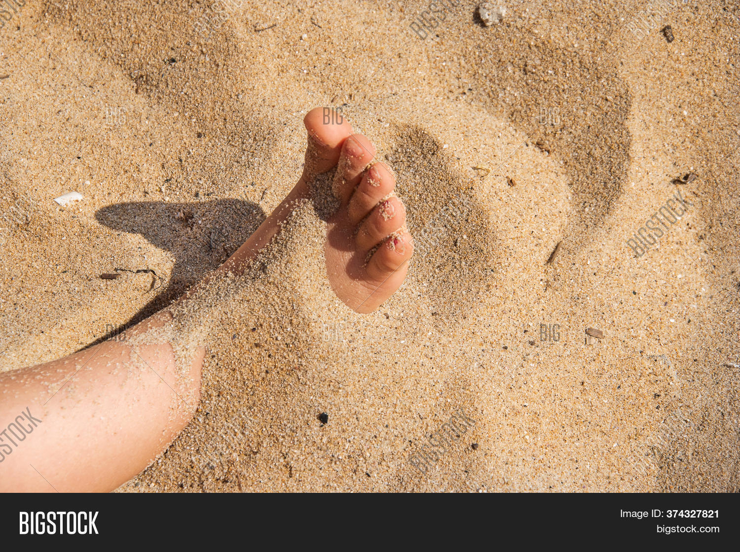Foot Sand. Child Human Image & Photo (Free Trial) | Bigstock