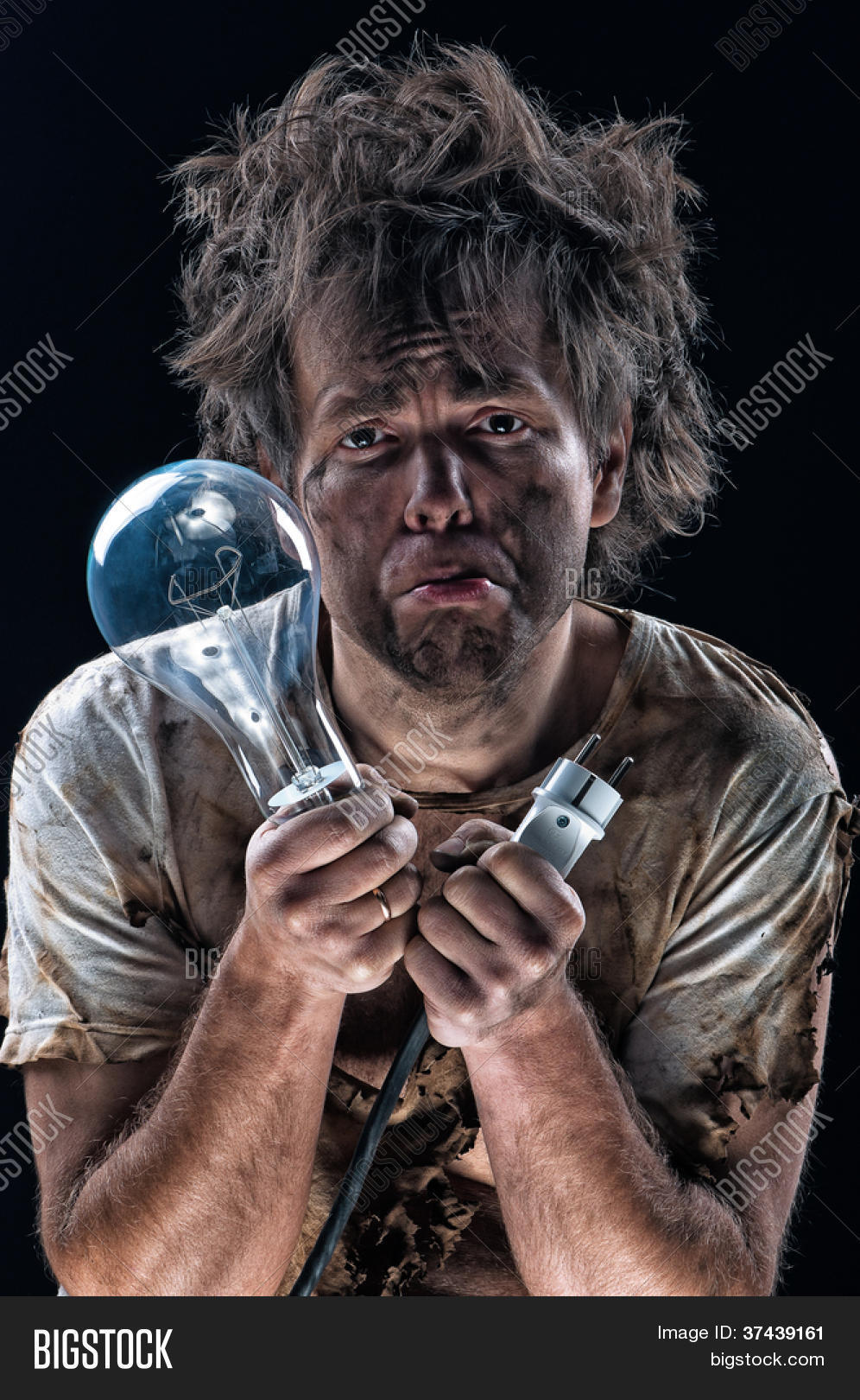 Portrait Burnt Man Image & Photo (Free Trial) | Bigstock