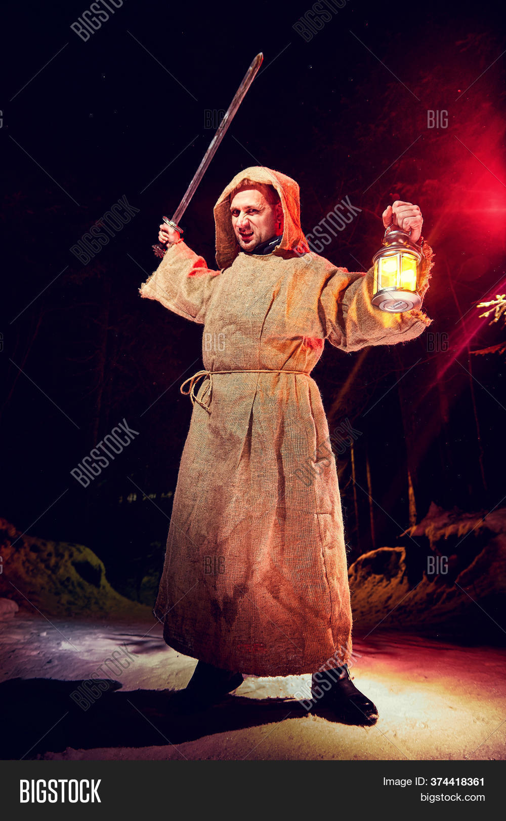 Medieval Monk Canvas Image & Photo (Free Trial) | Bigstock