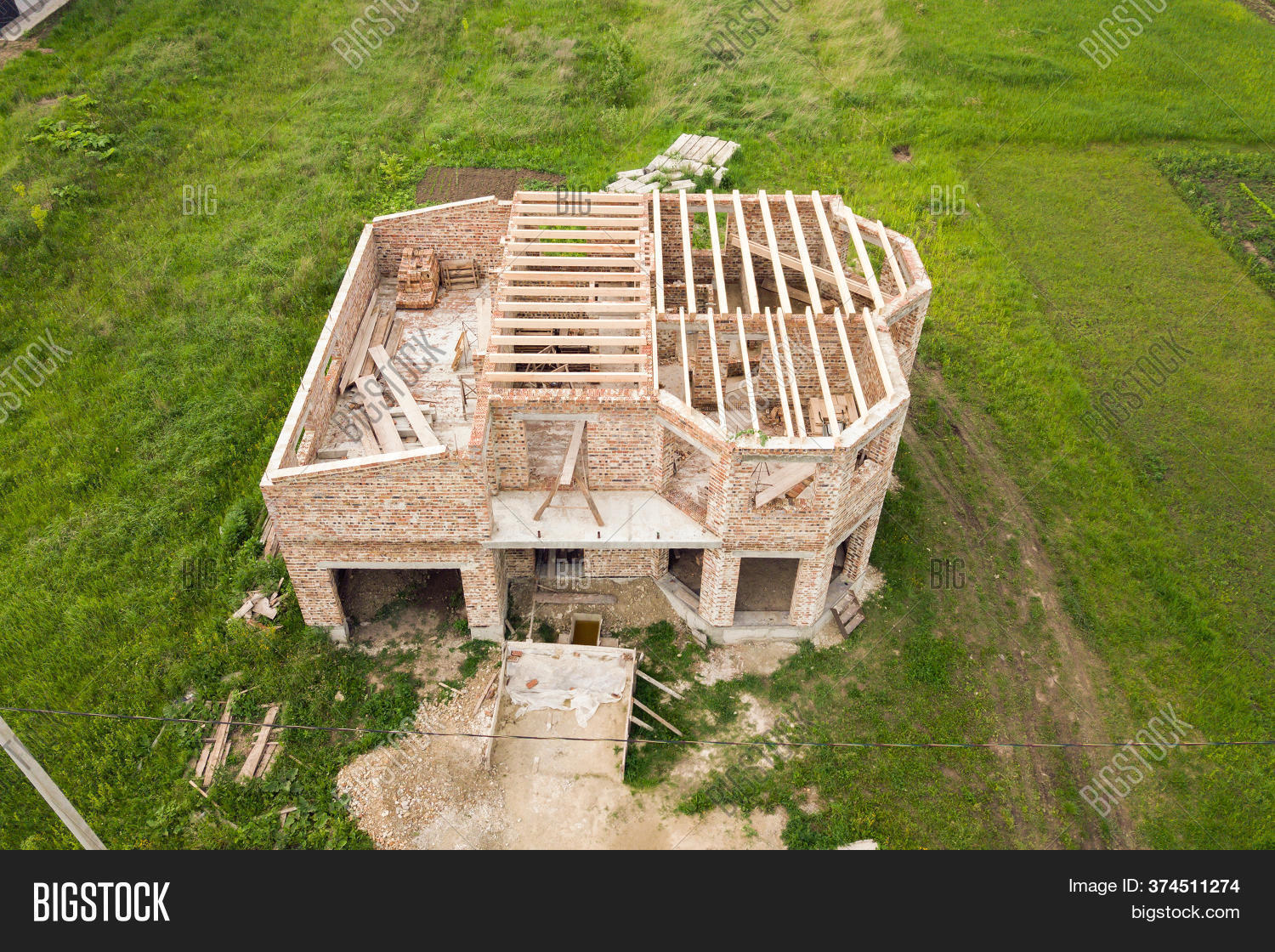 Aerial View Brick Image & Photo (Free Trial) | Bigstock