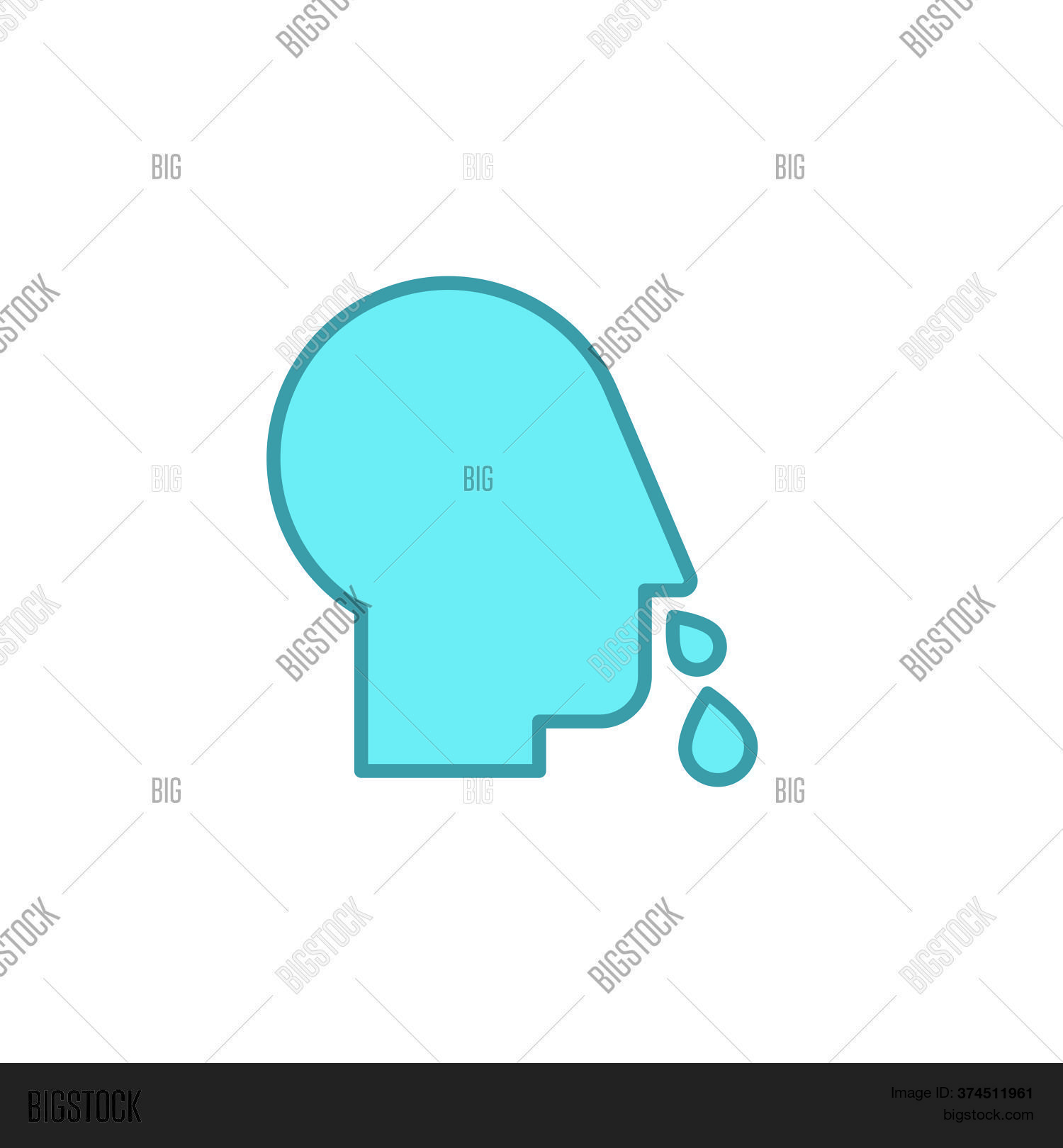 Runny Nose Vector Vector & Photo (Free Trial) | Bigstock
