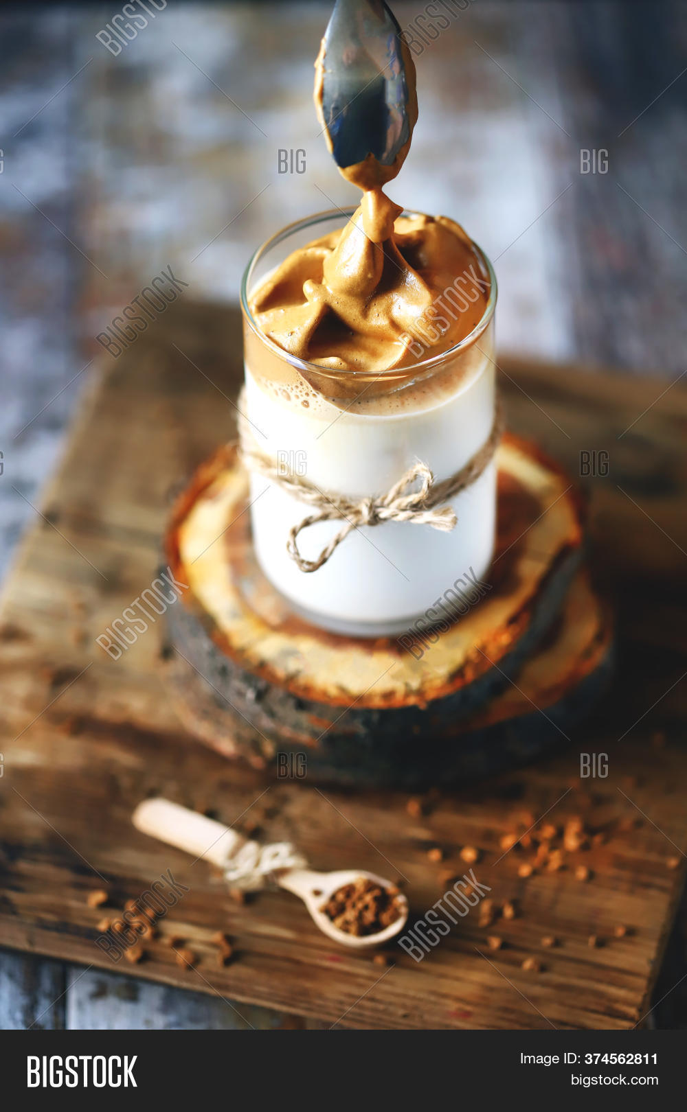 Dalgona Coffee. Milk Image & Photo (Free Trial) | Bigstock
