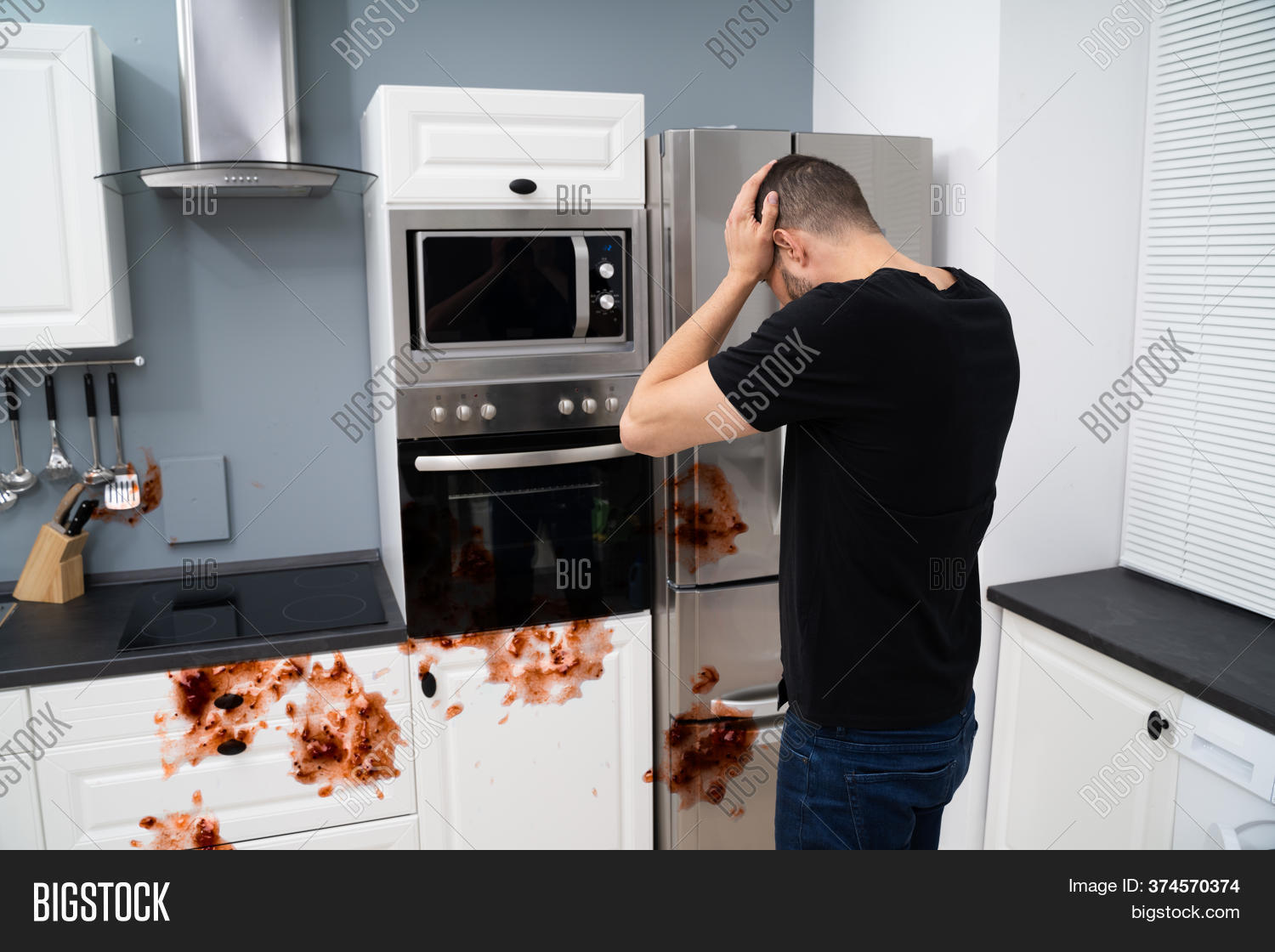 Messy Kitchen After Cooking