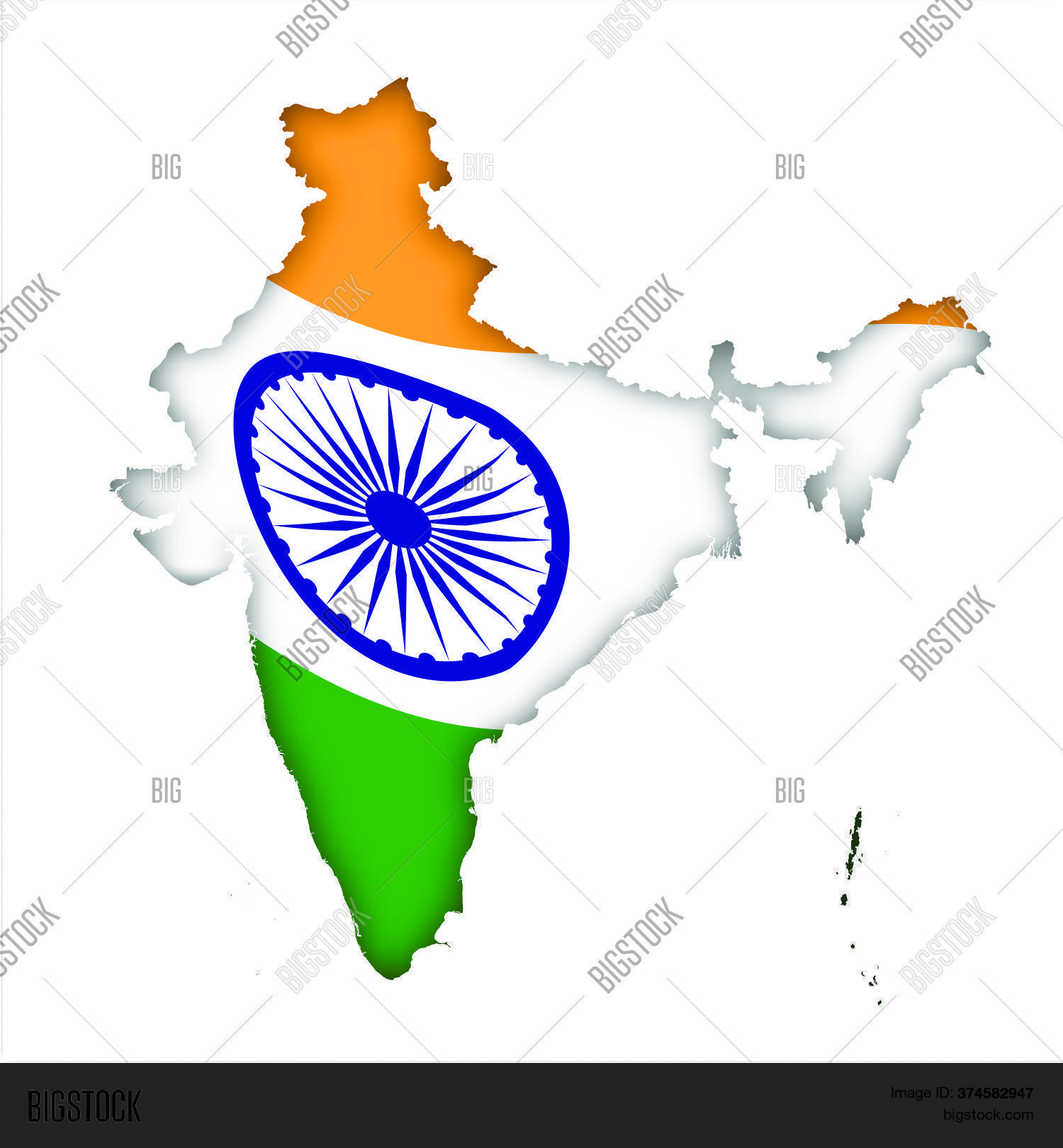 Borders India Colors Vector & Photo (Free Trial) | Bigstock