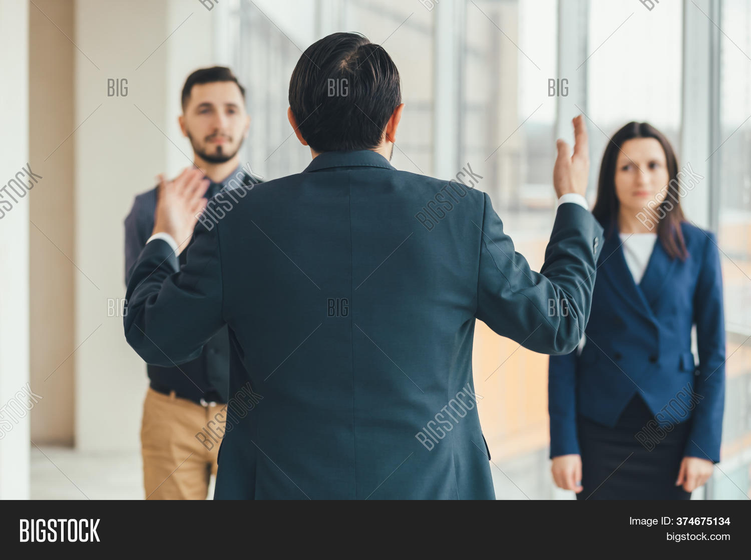 Angry Boss Standing Image & Photo (Free Trial) | Bigstock