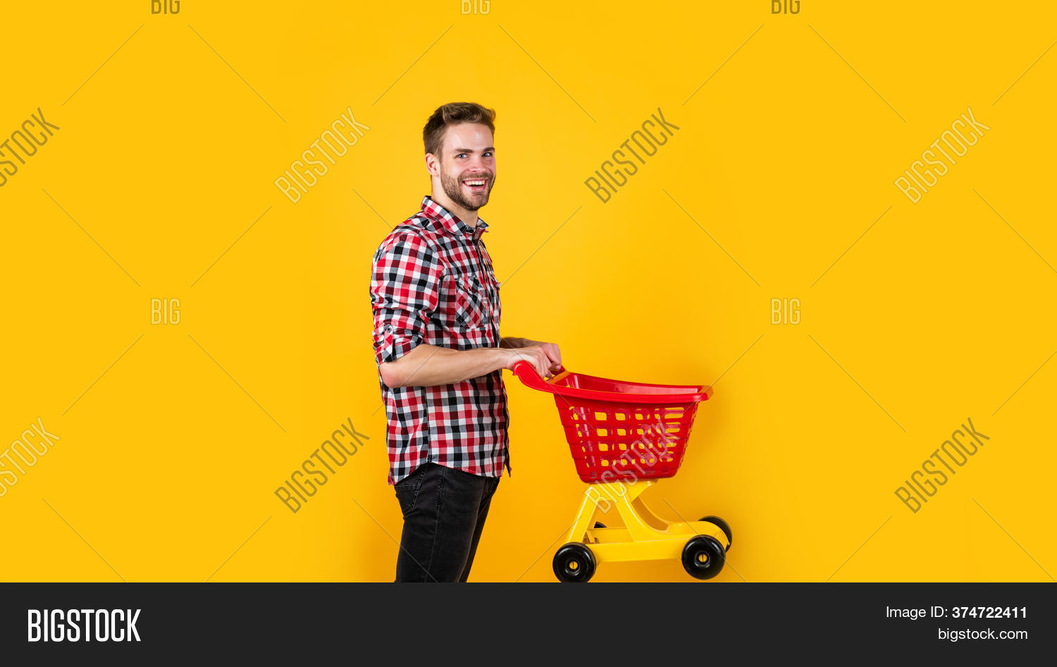 Man Go Shopping. Funny Image & Photo (Free Trial) | Bigstock