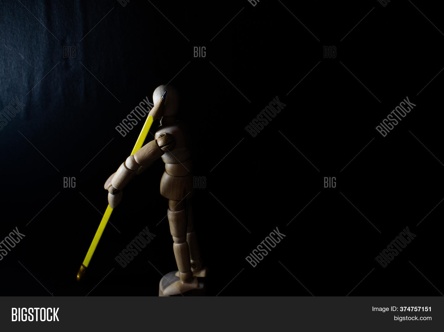 Man Holding Pencil Image & Photo (Free Trial) | Bigstock