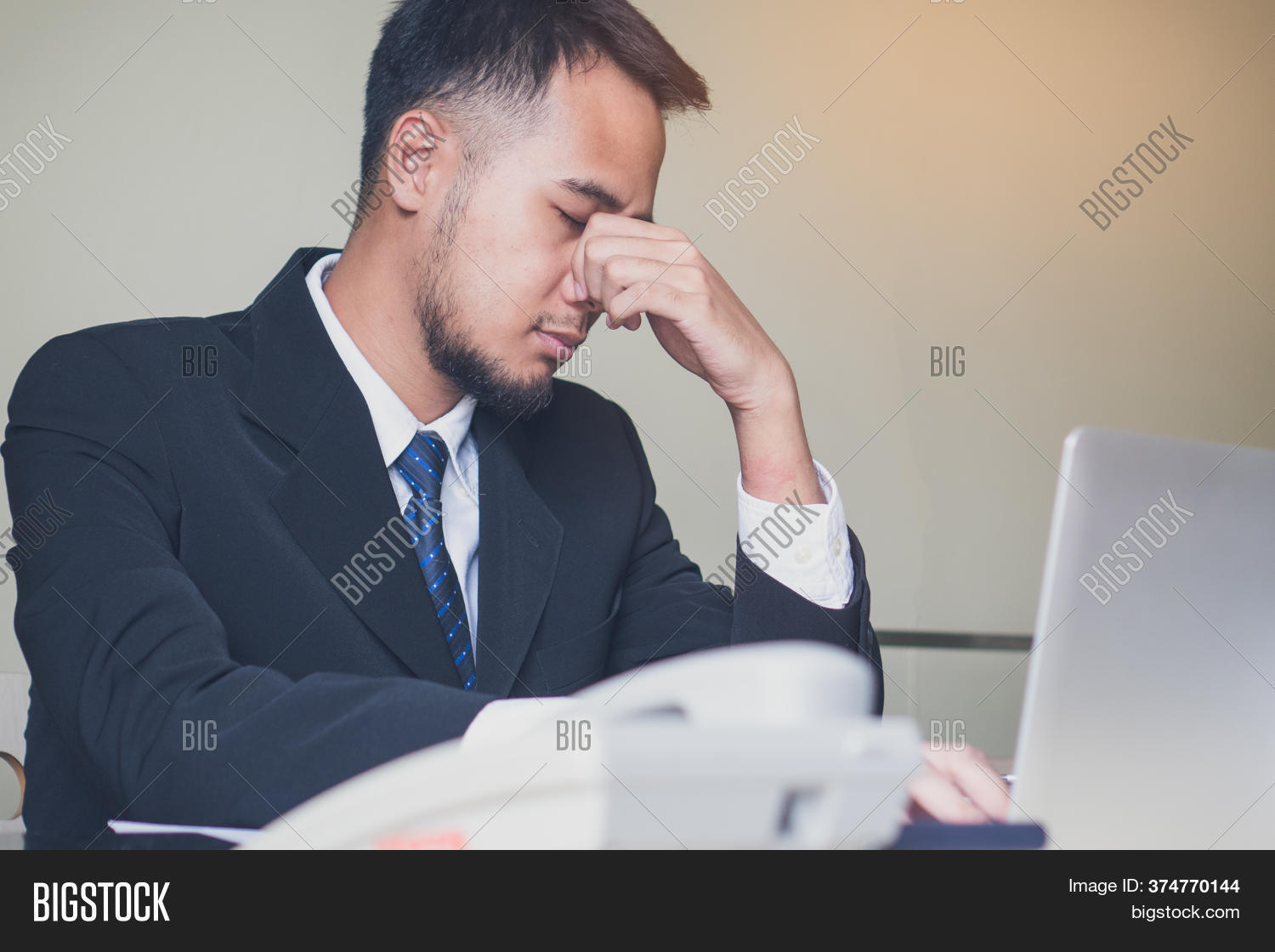 Stressed Asian Male Image & Photo (Free Trial) | Bigstock