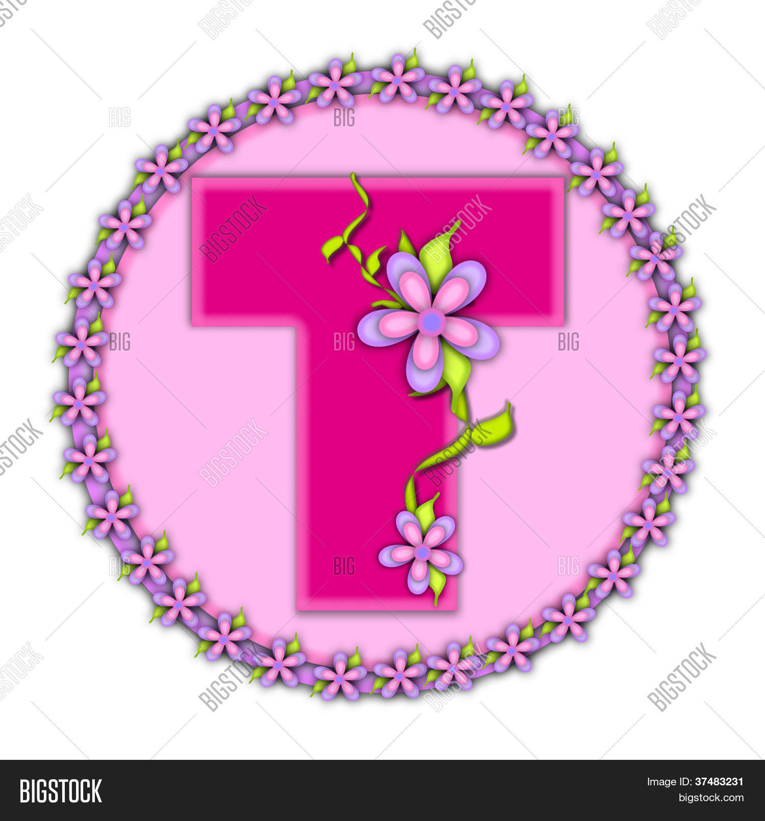 Alphabet Daisy Chain T Image & Photo (Free Trial) | Bigstock