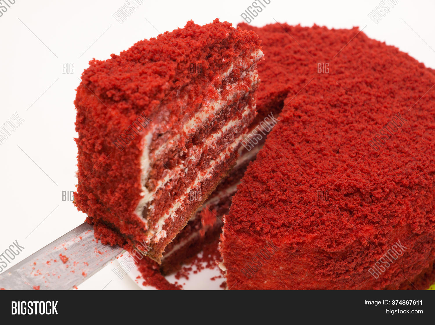 Bright Red Cake Called Image & Photo (Free Trial) | Bigstock