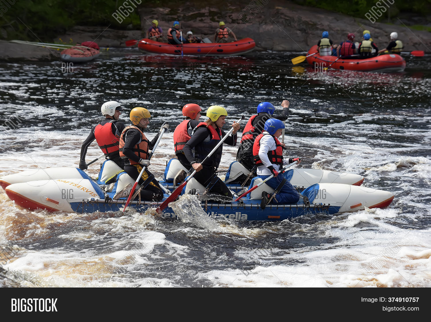 Rafting On Rafts Image & Photo (Free Trial) | Bigstock