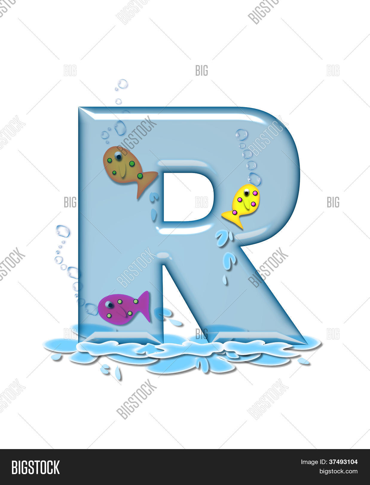 Alphabet Fish Flop R Image & Photo (Free Trial) | Bigstock