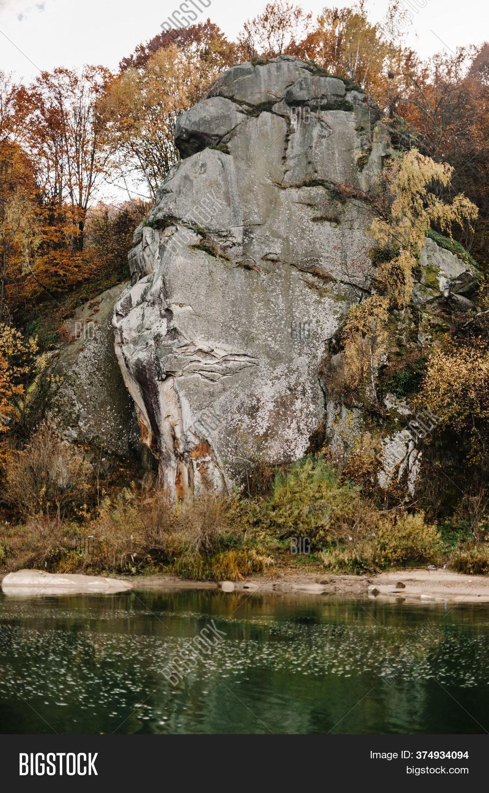 Big Rock. Clear River Image & Photo (Free Trial) | Bigstock