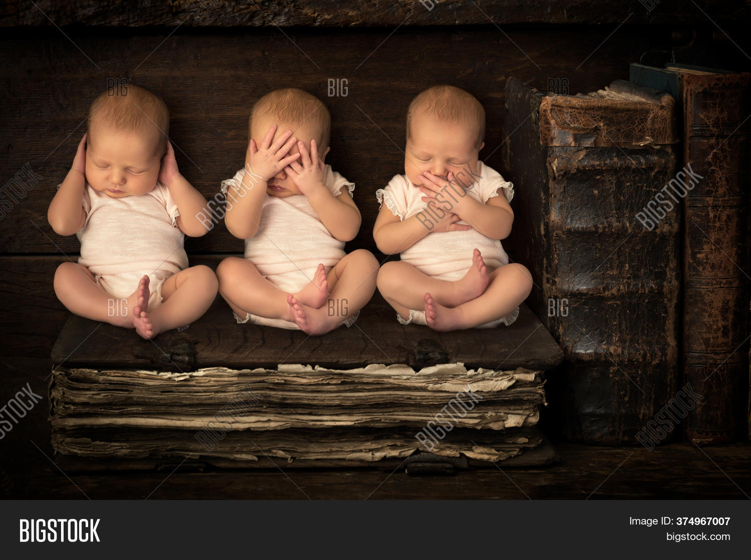 Three Sleeping Newborn Image & Photo (Free Trial) | Bigstock