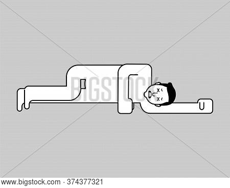 Dead Man Isolated. Vector & Photo (Free Trial) | Bigstock