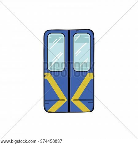 Metro Train Doors Vector & Photo (Free Trial) | Bigstock