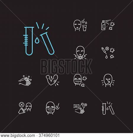 Sickness Icons Set. Vector & Photo (Free Trial) | Bigstock