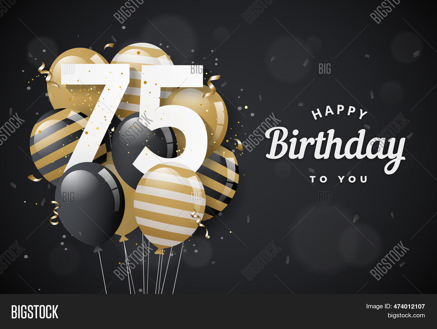 Happy 75th Birthday Image & Photo (Free Trial) | Bigstock