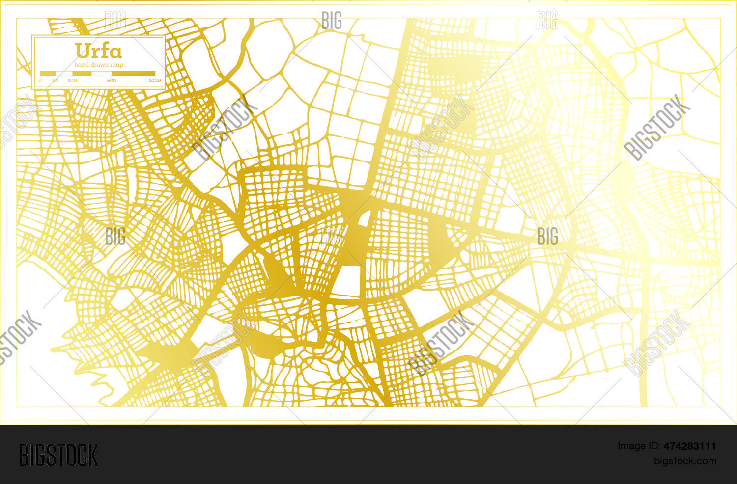 Urfa Turkey City Map Vector & Photo (Free Trial) | Bigstock