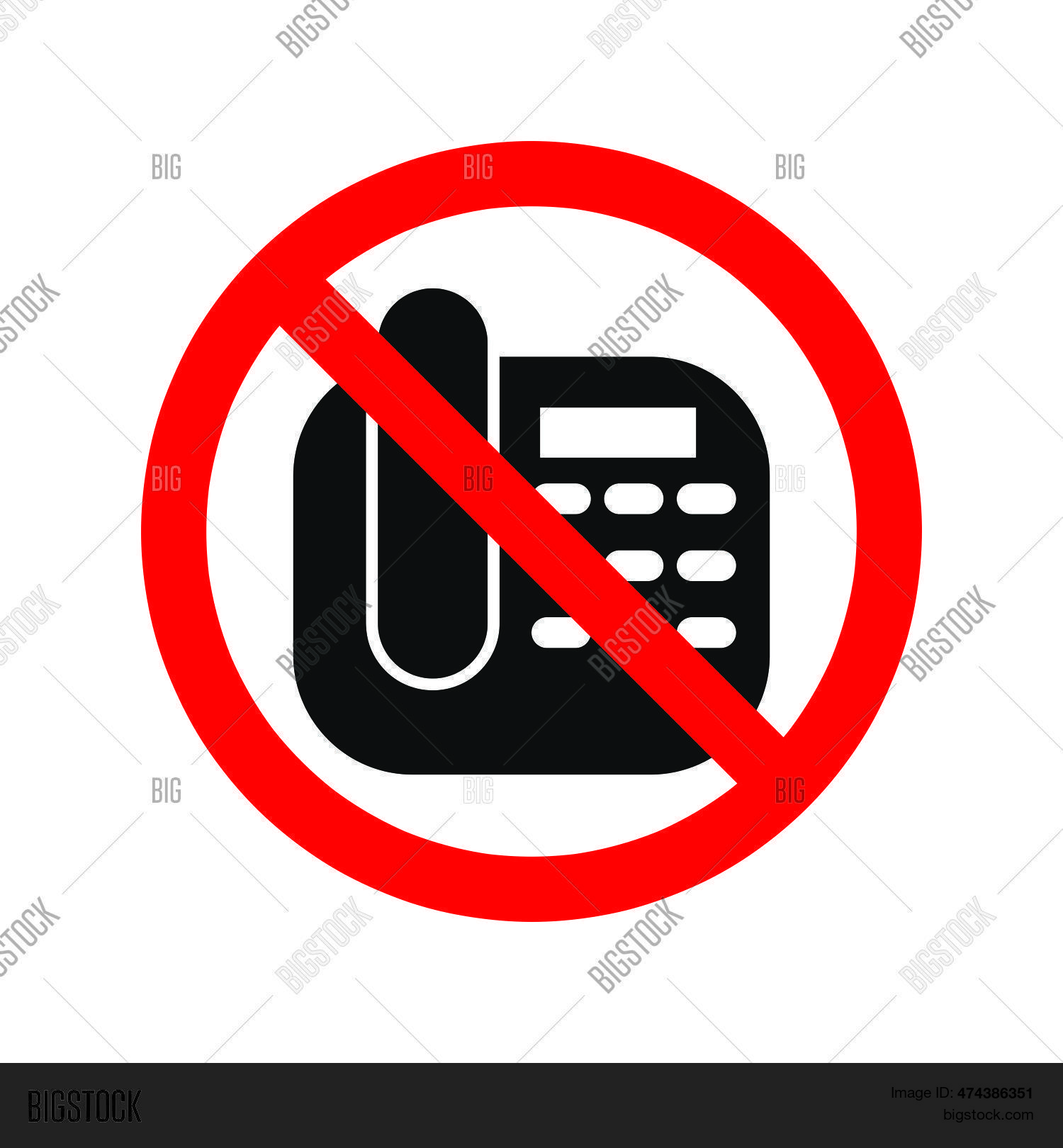 No Phone. No Phone Vector & Photo (Free Trial) | Bigstock