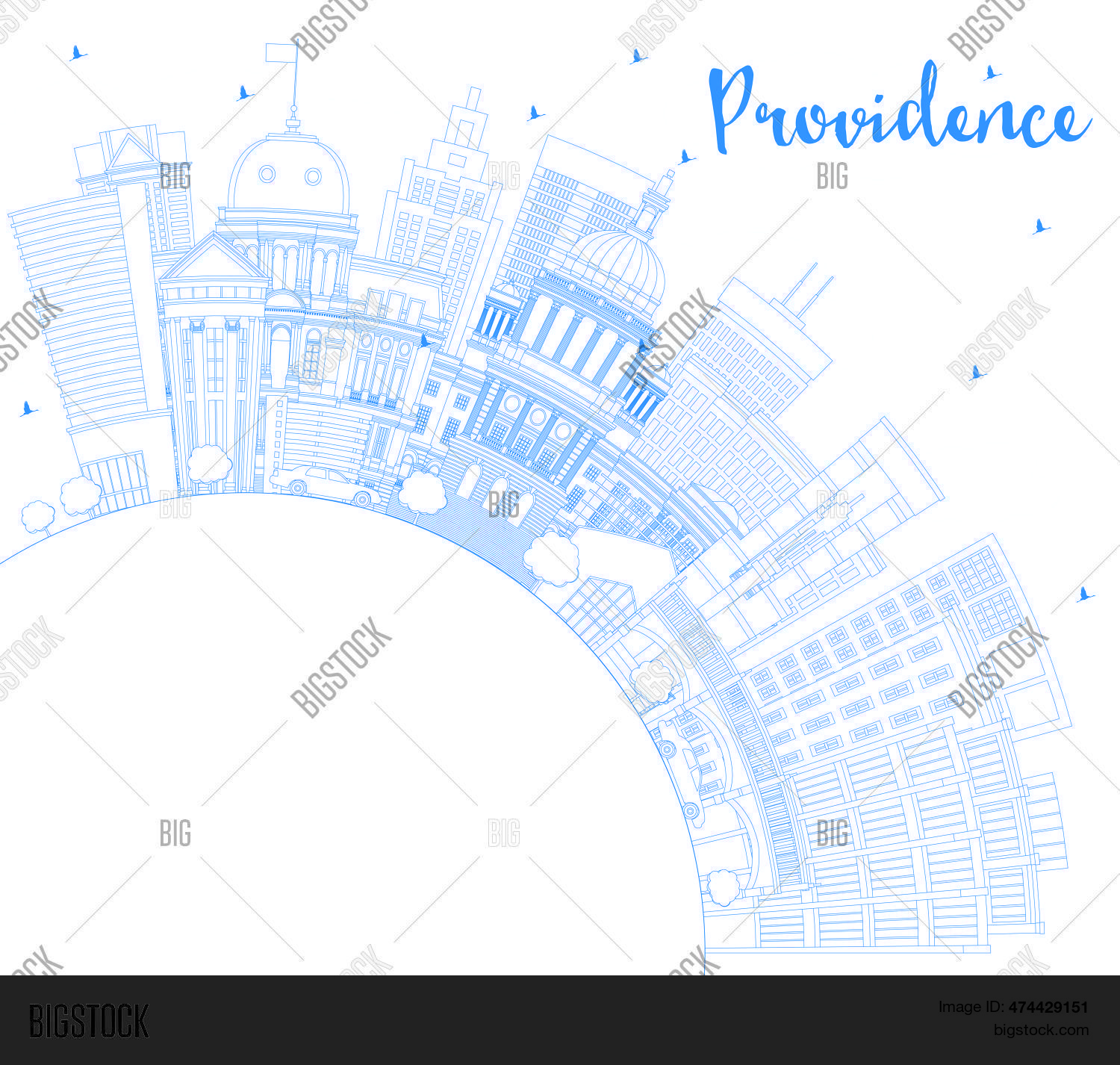 Outline Providence Vector & Photo (Free Trial) | Bigstock