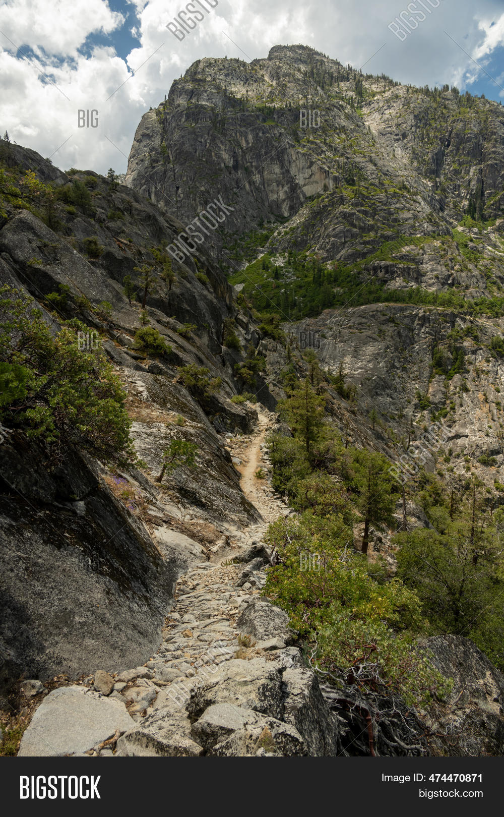 Narrow Trail Cut Into Image & Photo (Free Trial) | Bigstock